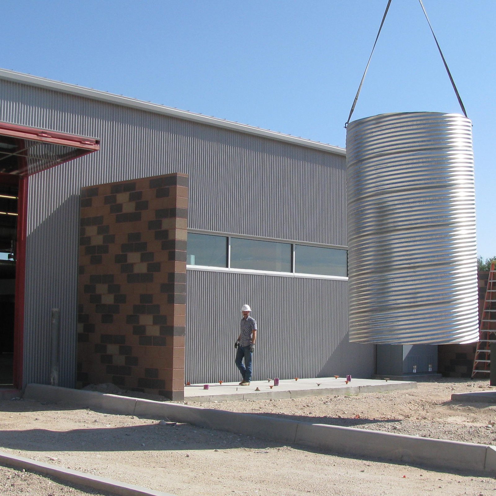 Steel Culvert Cisterns - Southern Arizona Rain Gutters | Tucson, AZ