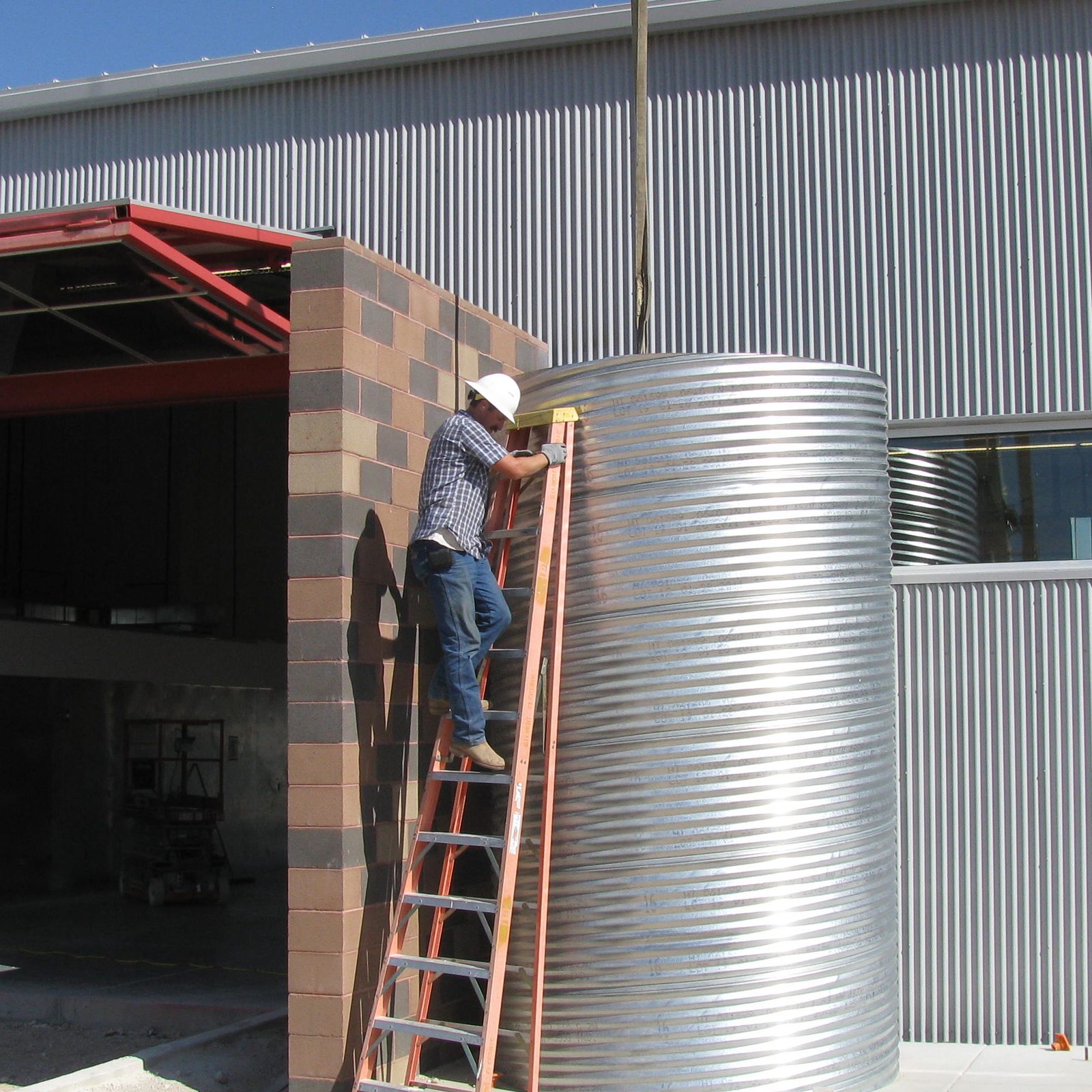 Steel Culvert Cisterns - Southern Arizona Rain Gutters | Tucson, AZ
