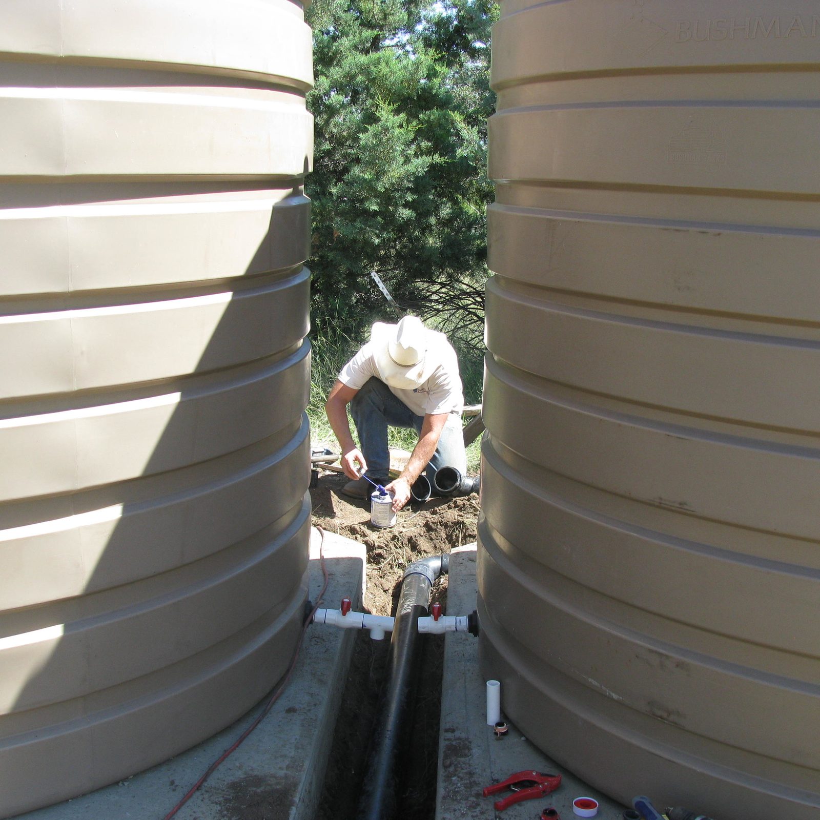 Aboveground Plastic Water Tanks