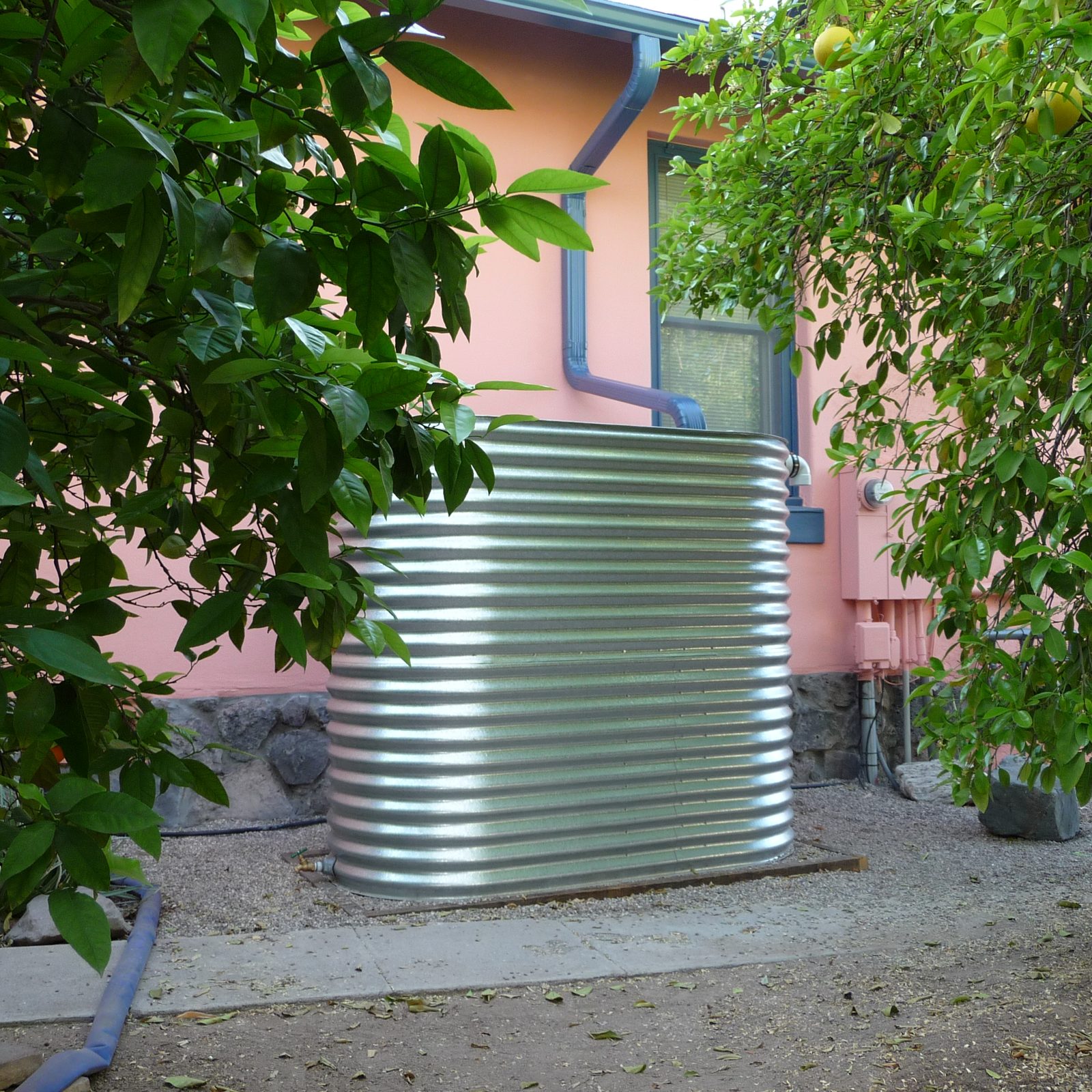 Steel Culvert Cisterns - Southern Arizona Rain Gutters | Tucson, AZ