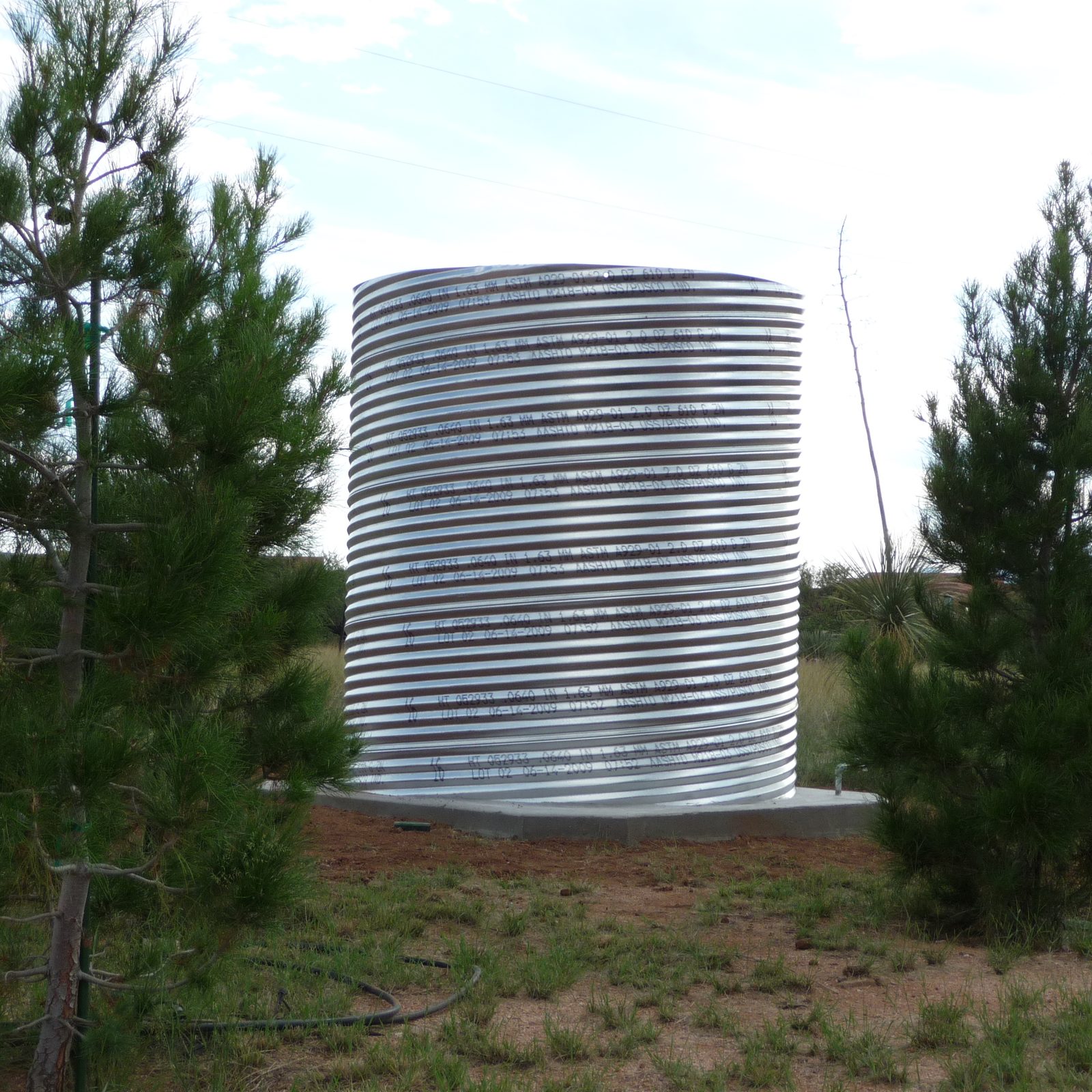 Steel Culvert Cisterns - Southern Arizona Rain Gutters | Tucson, AZ