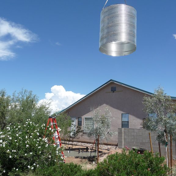 Steel Culvert Cisterns - Southern Arizona Rain Gutters | Tucson, AZ